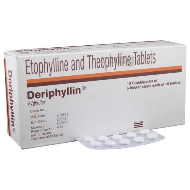 Etophyllin 77mg and Theophylline 23mg Tablets – Jan Aushadhi Vitran